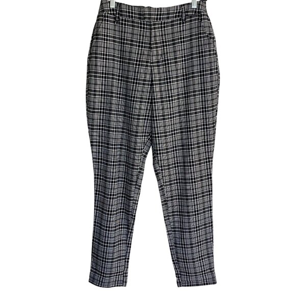 Hot Topic | Jeans | Hot Topic Y2k Plaid Checkered Highwaist Black White ...